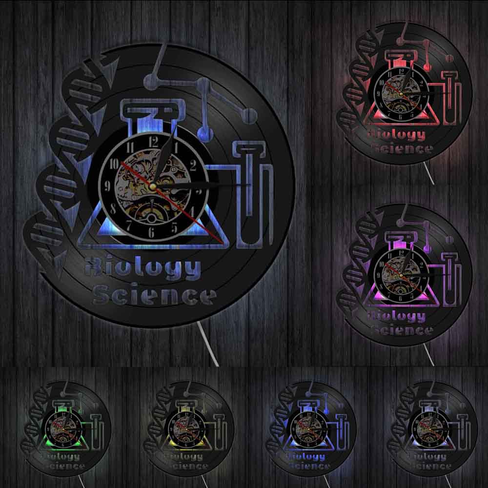 Biology Science Wall Clock